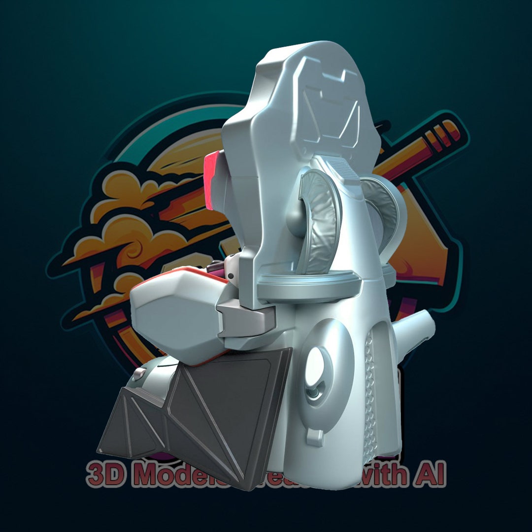 Zero Two STL Model - Zero Two Sitting on Chair of Space Ship STL Model ...