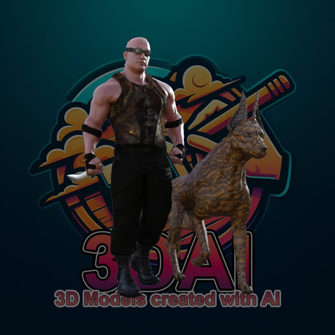 Riddick STL Model - Riddick Figure STL Model for 3D Printing - 3D ...