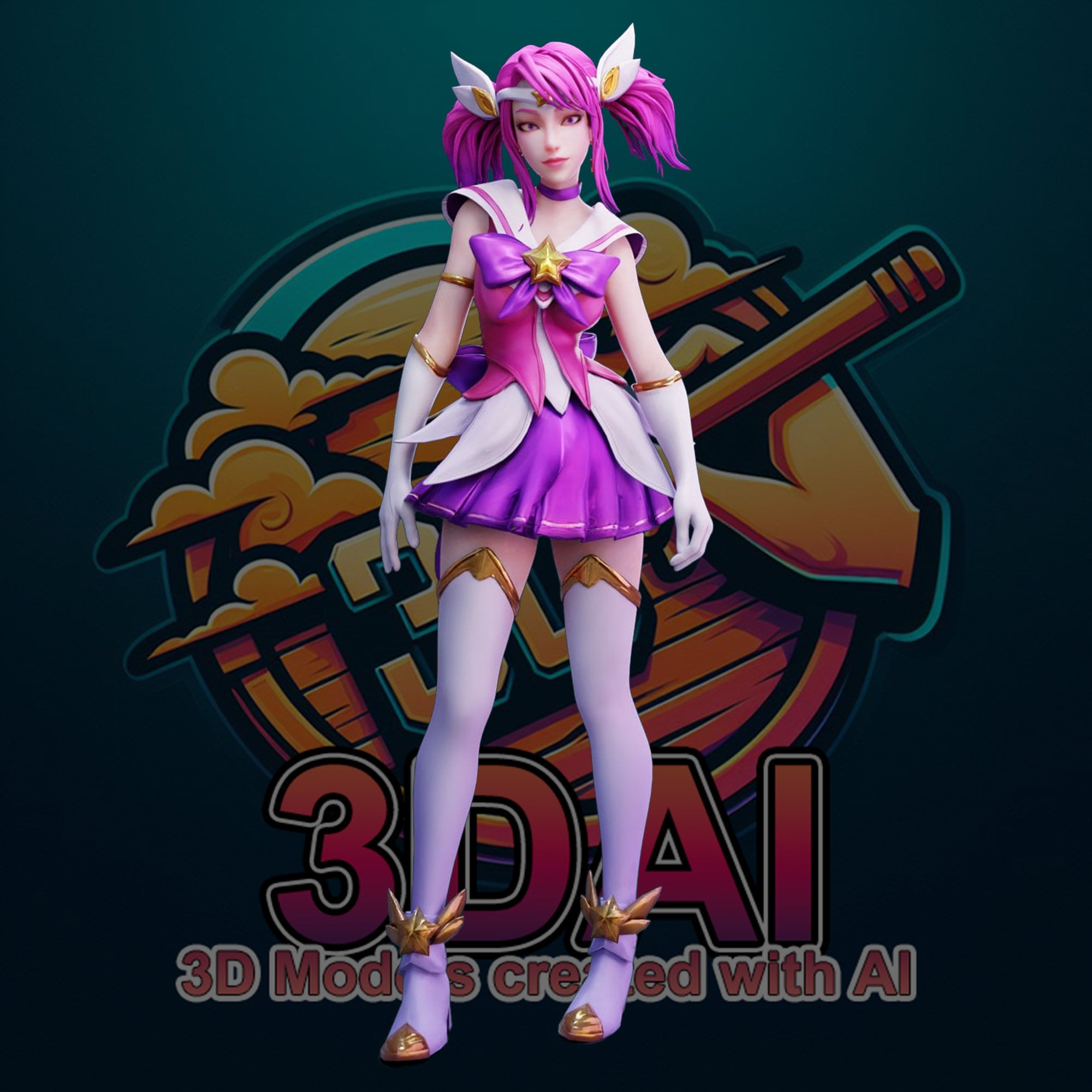 Lux Star Guardian STL Model for 3D Printing 3D Printable STL Model 3D ...