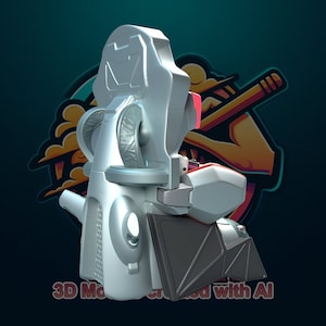 Zero Two STL Model Zero Two Sitting on Chair of Space Ship STL Model ...