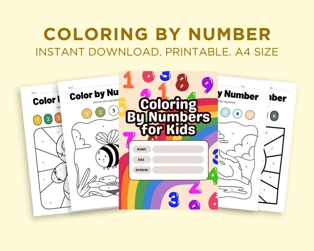 Cute 23 Color by Number Pages, Creative and Enjoyable Coloring Sheets ...