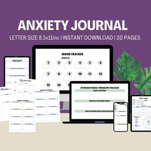 Therapy Journal, Anxiety Journal, Mental Health Journal ,wellness ...