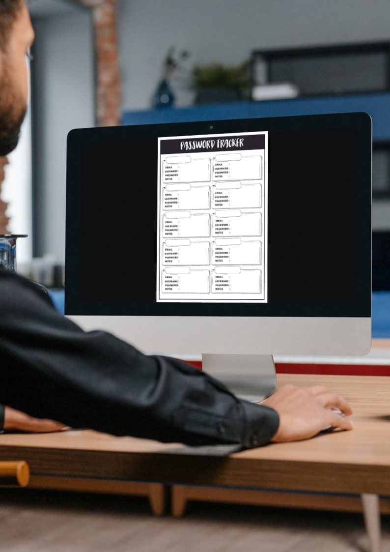Password Tracker Printable, Elegant and Functional, Keep Track of ...