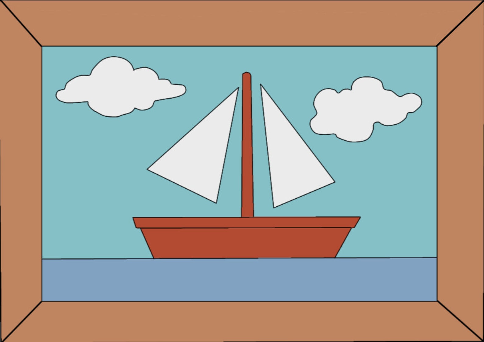 The Simpsons Boat Painting Digital Art Instant Download - Etsy