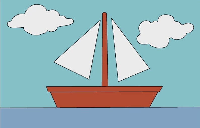 The Simpsons Boat Painting Digital Art Instant Download - Etsy