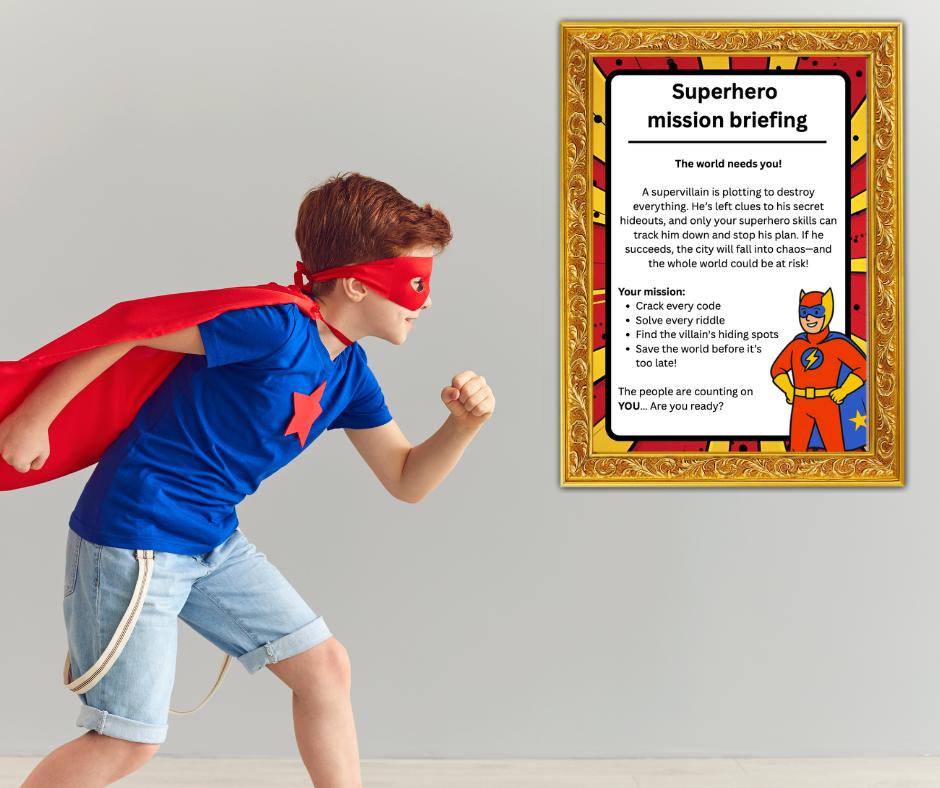 Superhero Scavenger Hunt Printable: Kids Party Game, At-home Escape ...
