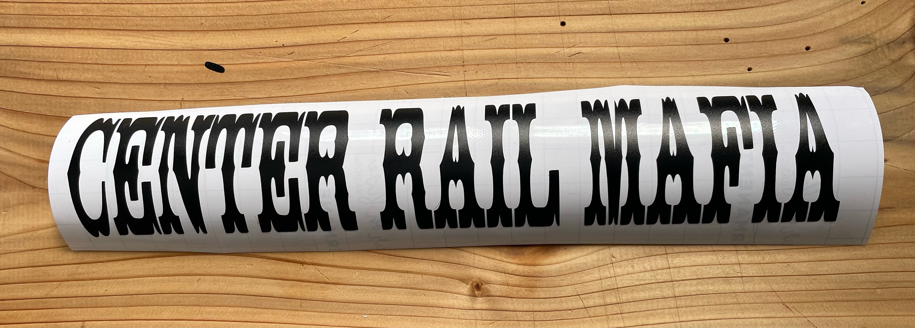 12 Inch Black Center Rail Mafia Decal - Etsy