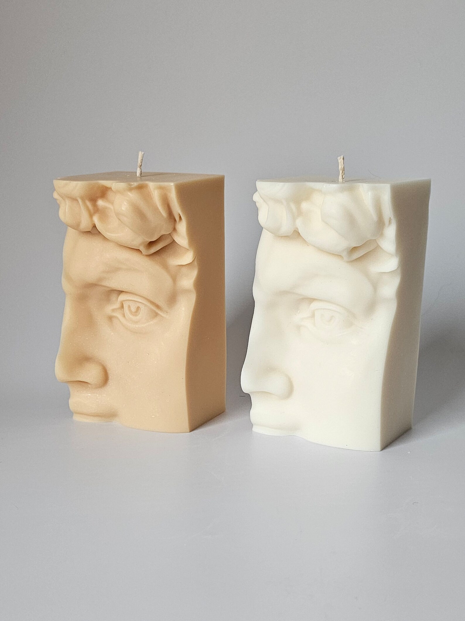 David Candle, Large David Head Candle, Huge 3D Half Head David, Body ...