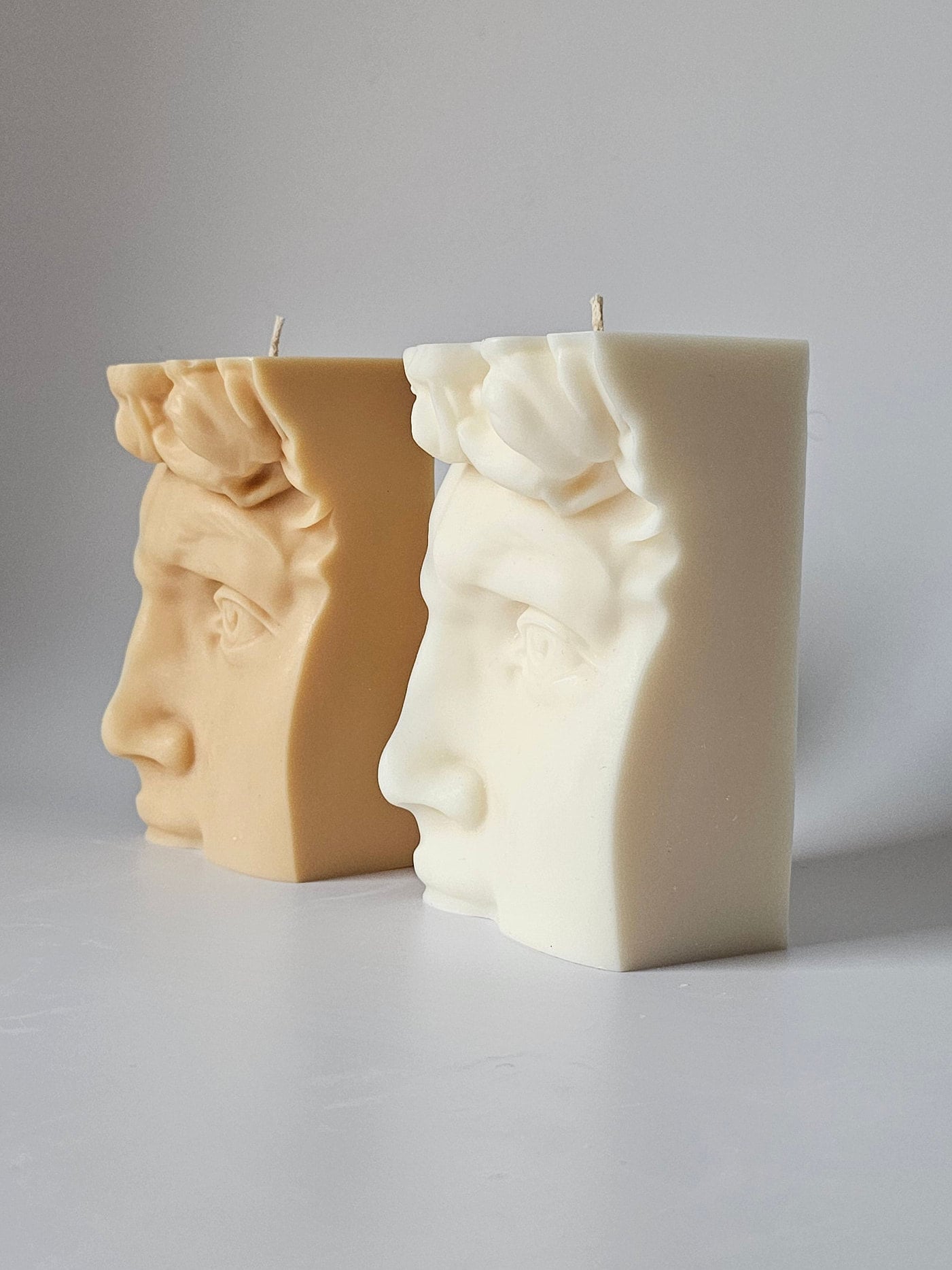 David Candle, Large David Head Candle, Huge 3D Half Head David, Body ...