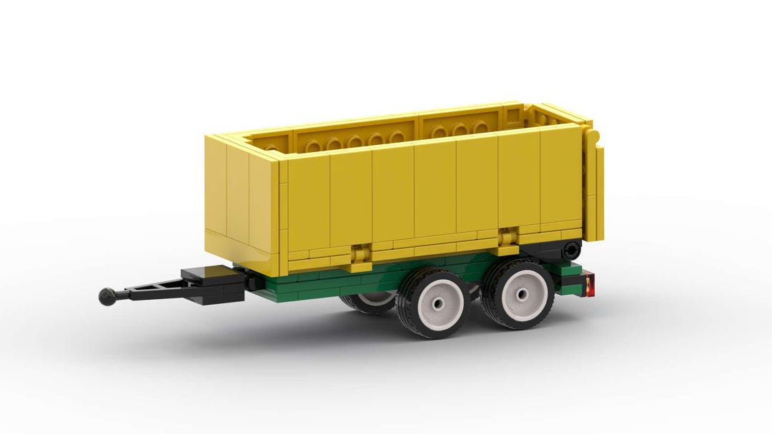Tandem Tipper Trailer Made of Lego Bricks - Etsy