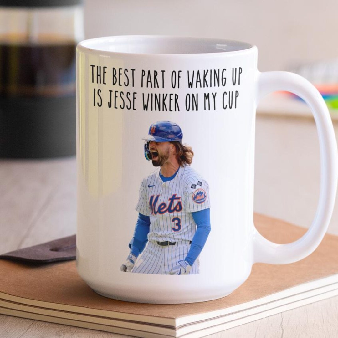 Jesse Winker Coffee Mug, New York Mets Baseball Fan Gift, NYC Sports ...