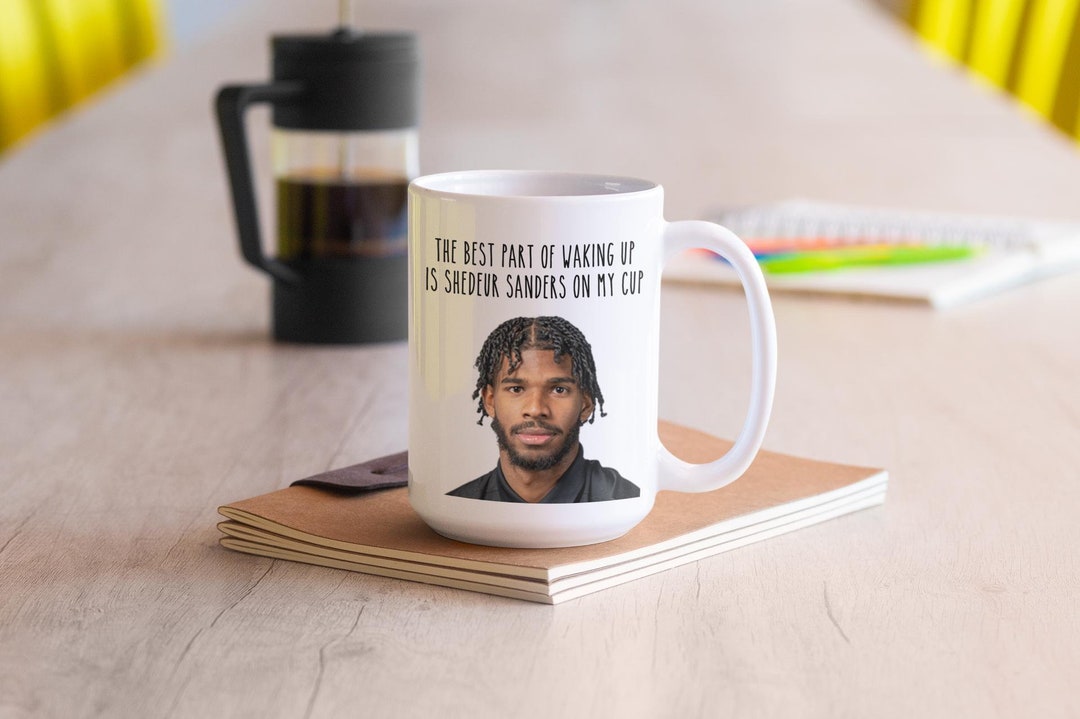 Shedeur Sanders Coffee Mug, Colorado Buffalos Football Fan Humor Gift ...