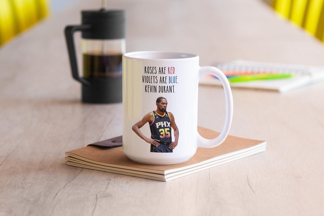 Kevin Durant Coffee Mug, Phoenix Suns NBA Basketball Fan Gift, KD ...