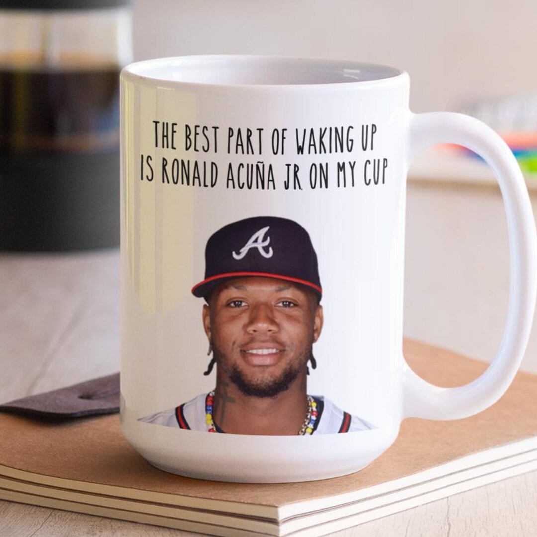 Ronald Acuña Jr. Coffee Mug, Atlanta Braves MLB Baseball Fan Gift, ATL ...