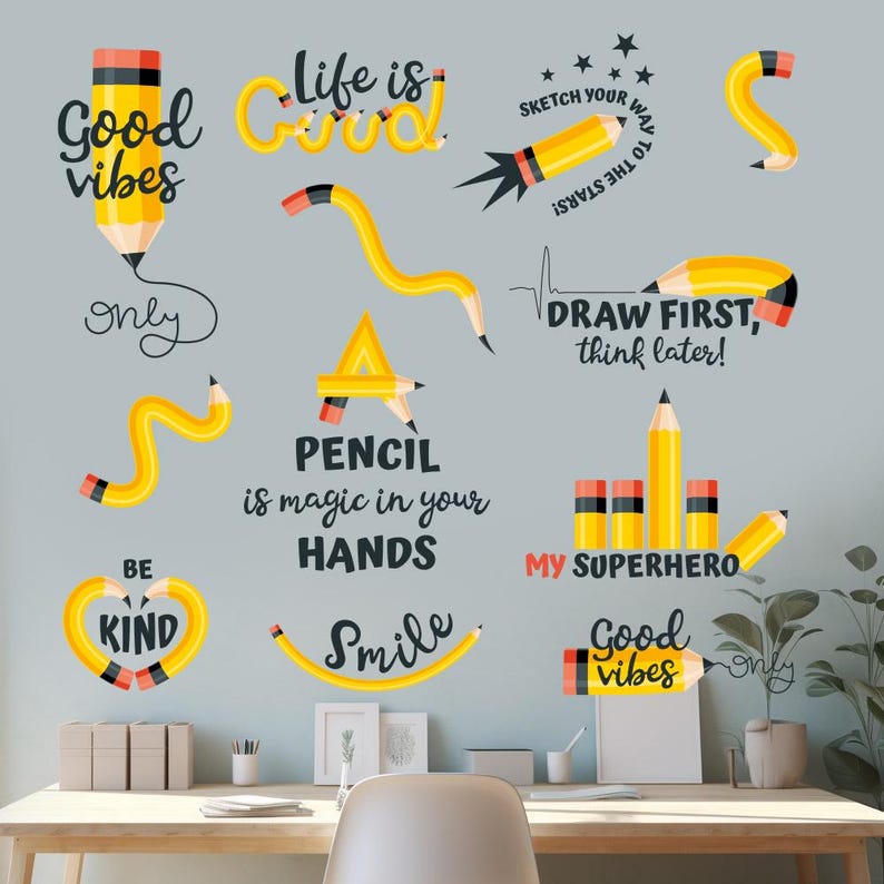 Creative Pencil Design Bundle | Pencil Png | Pencil Cut File | Pencil ...