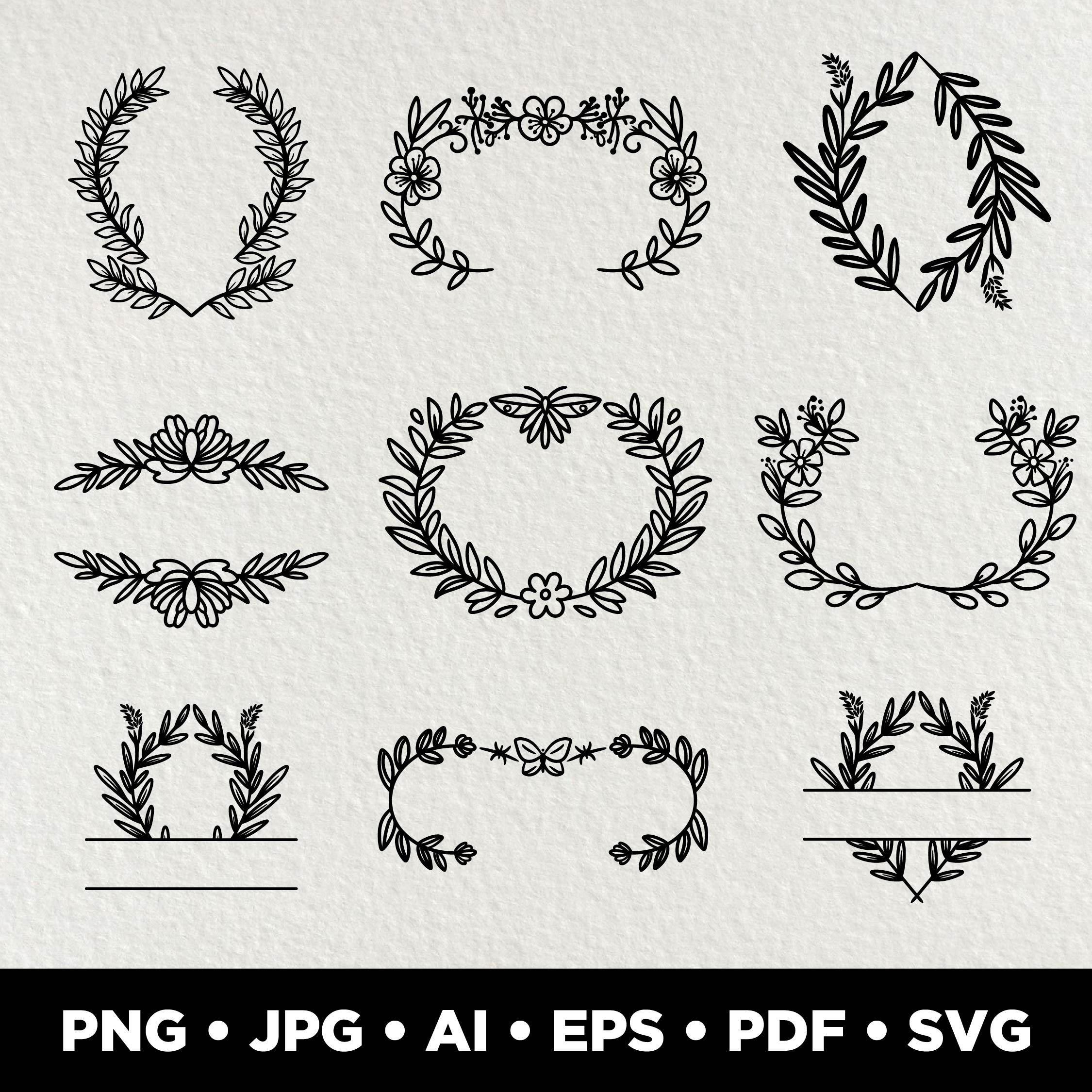 Font Monogram Svg Bundle Split Monogram Letters Svg Family Monogram Svg ...