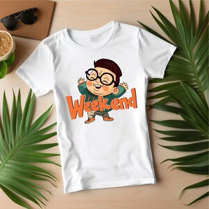 Weekend Clipart, Happy Boy Svg, Weekend SVG, Crazy Weekend Svg, Design ...