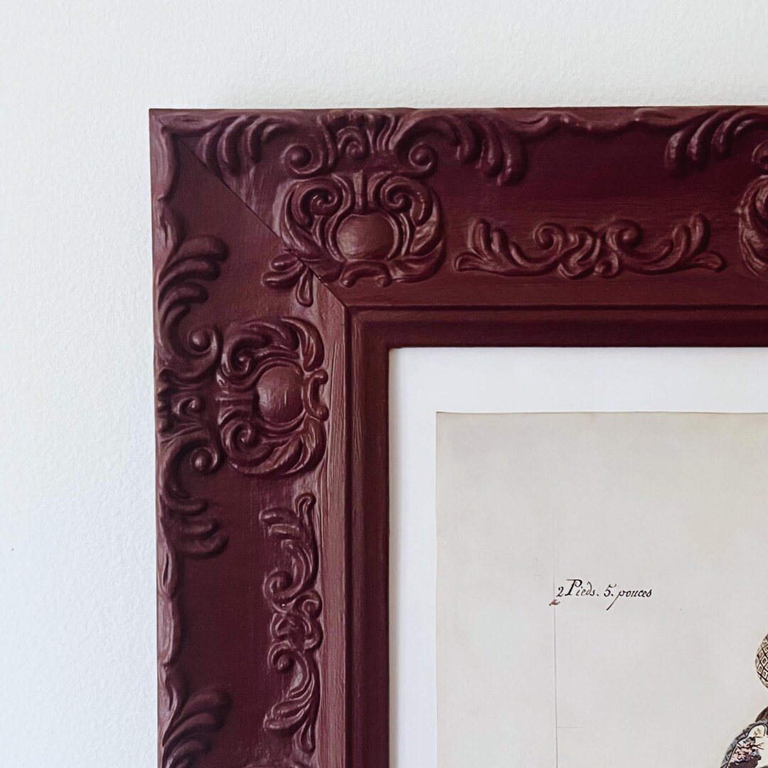 Hand Painted A4 Elderberry purple Vintage Frame Bespoke Frames Photo ...