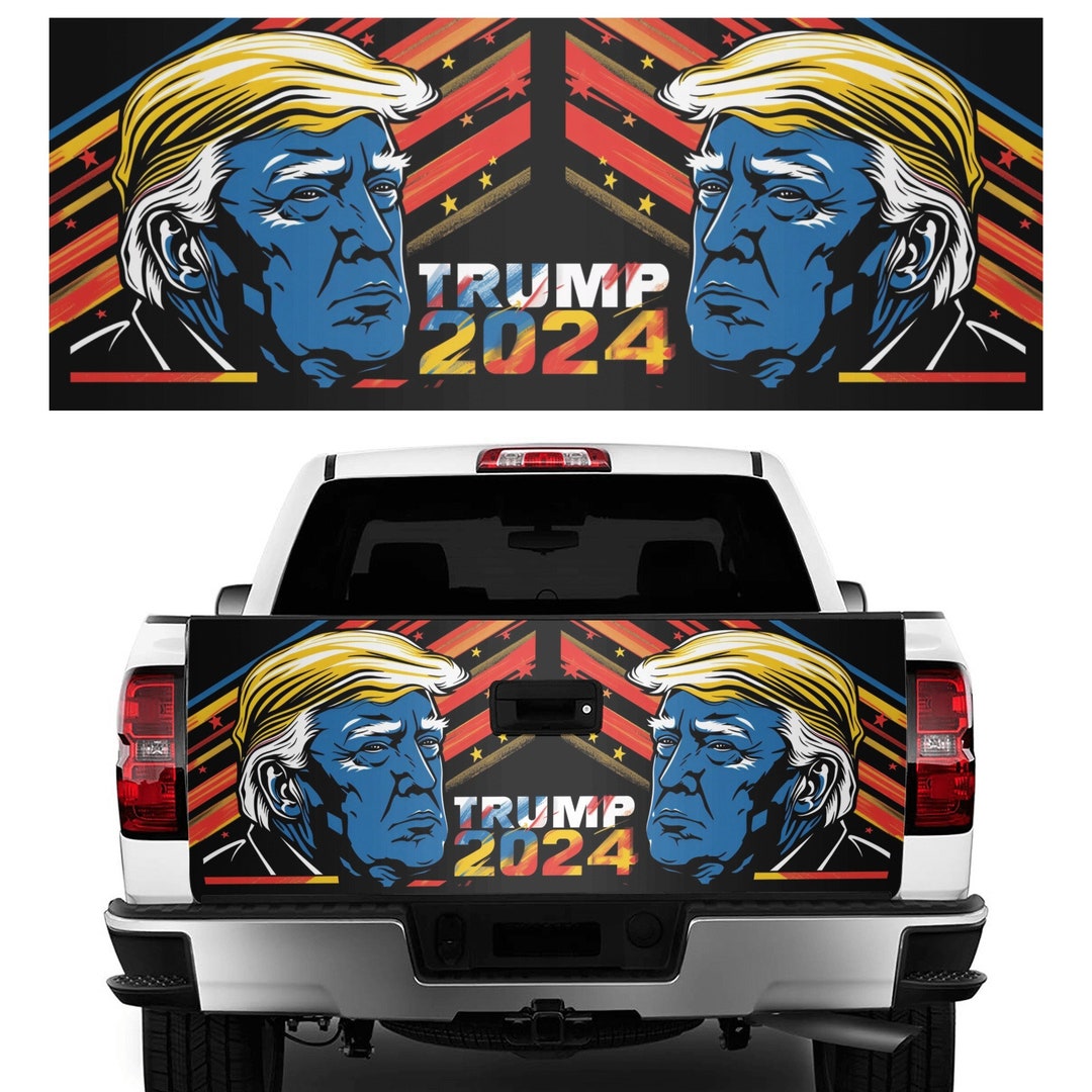 2024 Donald Trump Campaign Tailgate Sticker Transform Your Ride Into a ...