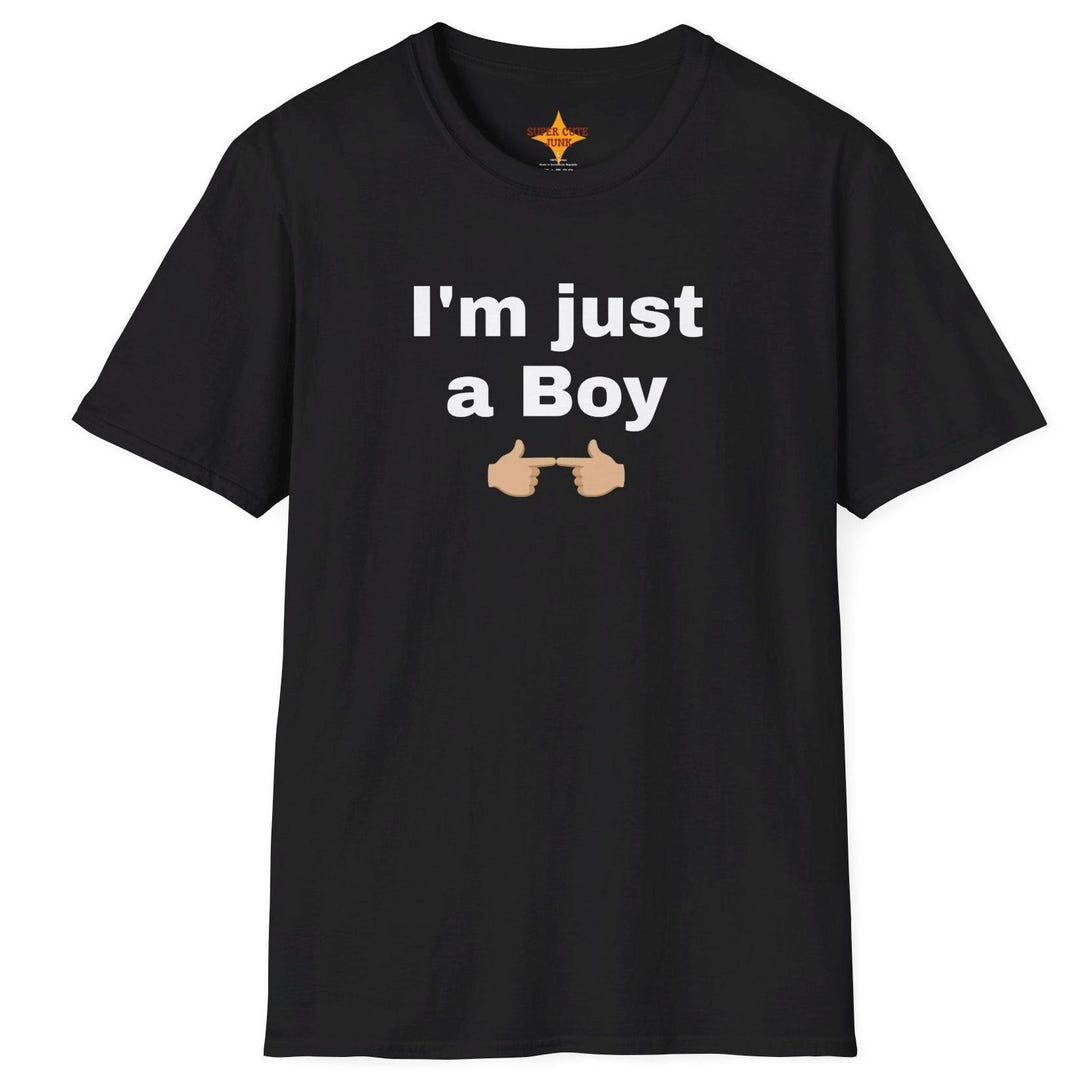 I’m Just a Boy Shirt - Unhinged and Inappropriate T-shirts ...