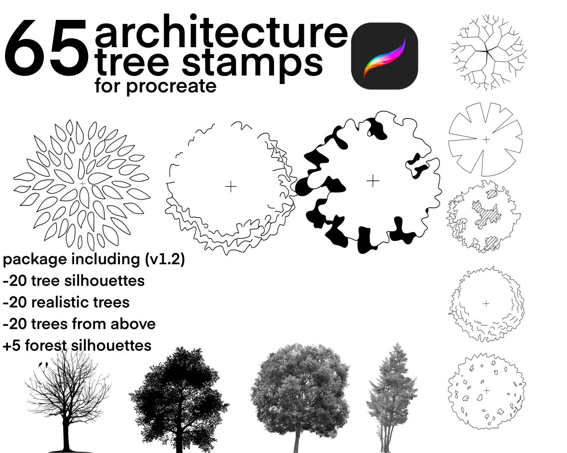 Procreate Stamps/brushes for Architecture Students With Instant ...