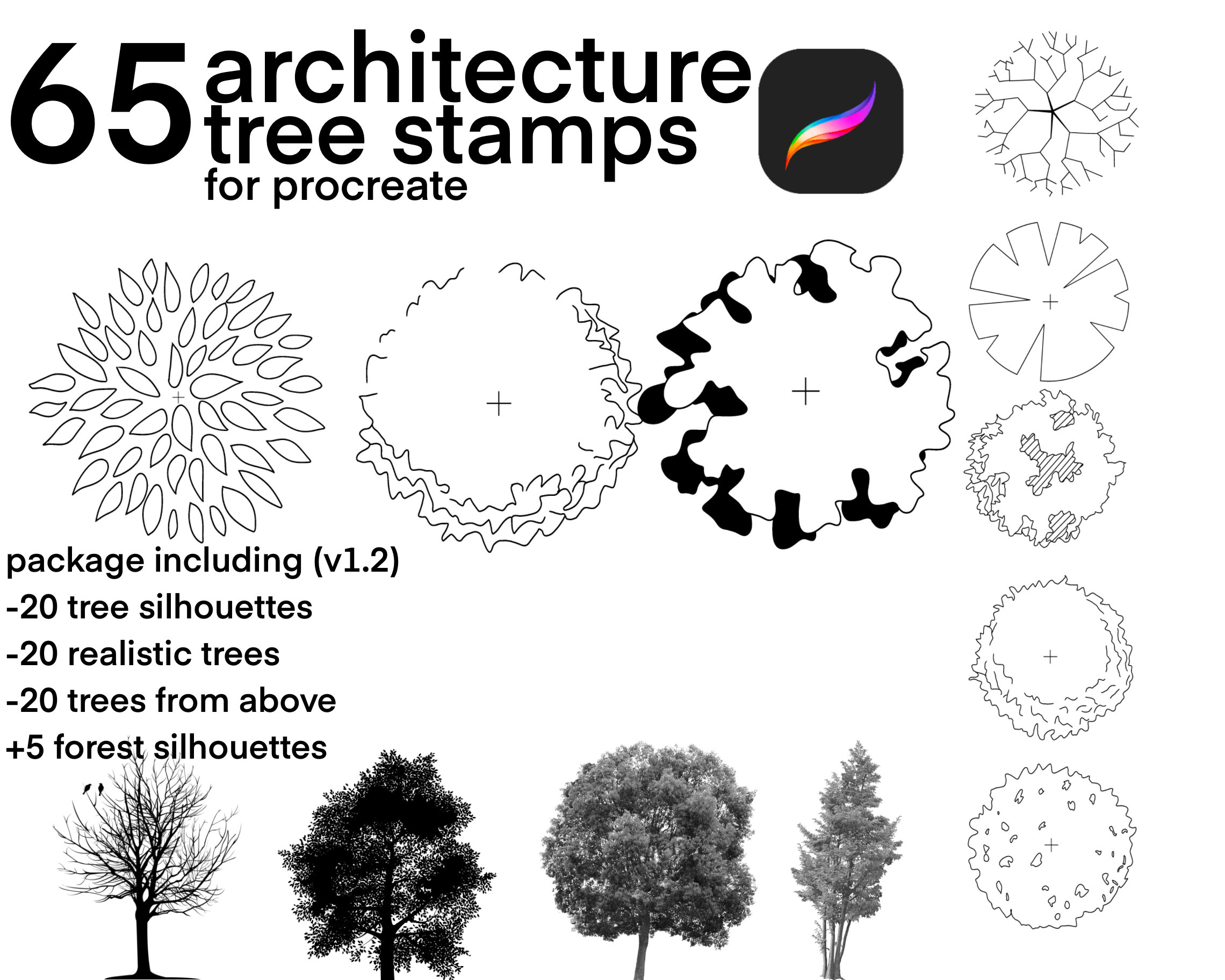 Procreate Stamps/brushes for Architecture Students With Instant ...
