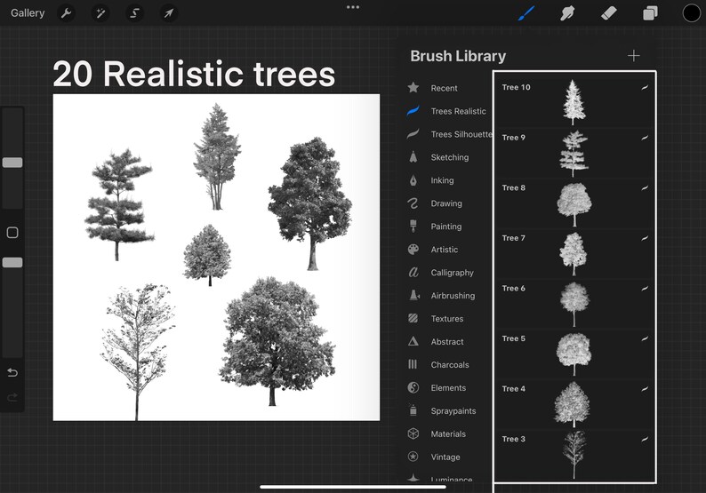 Procreate Stamps/brushes for Architecture Students With Instant ...