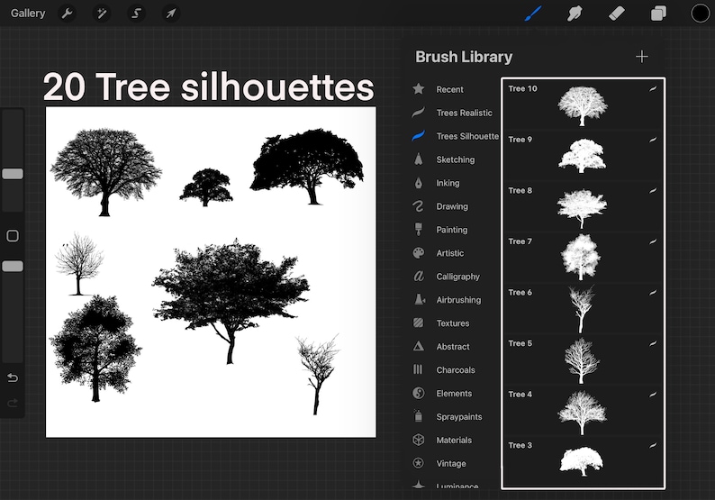 Procreate Stamps/brushes for Architecture Students With Instant ...