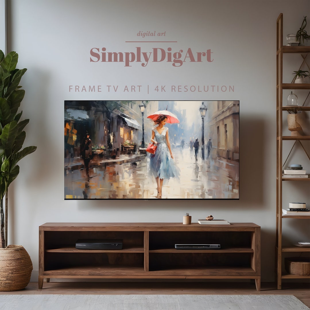 Samsung Frame TV Art Rainy Day Elegance Sda-21 - Etsy
