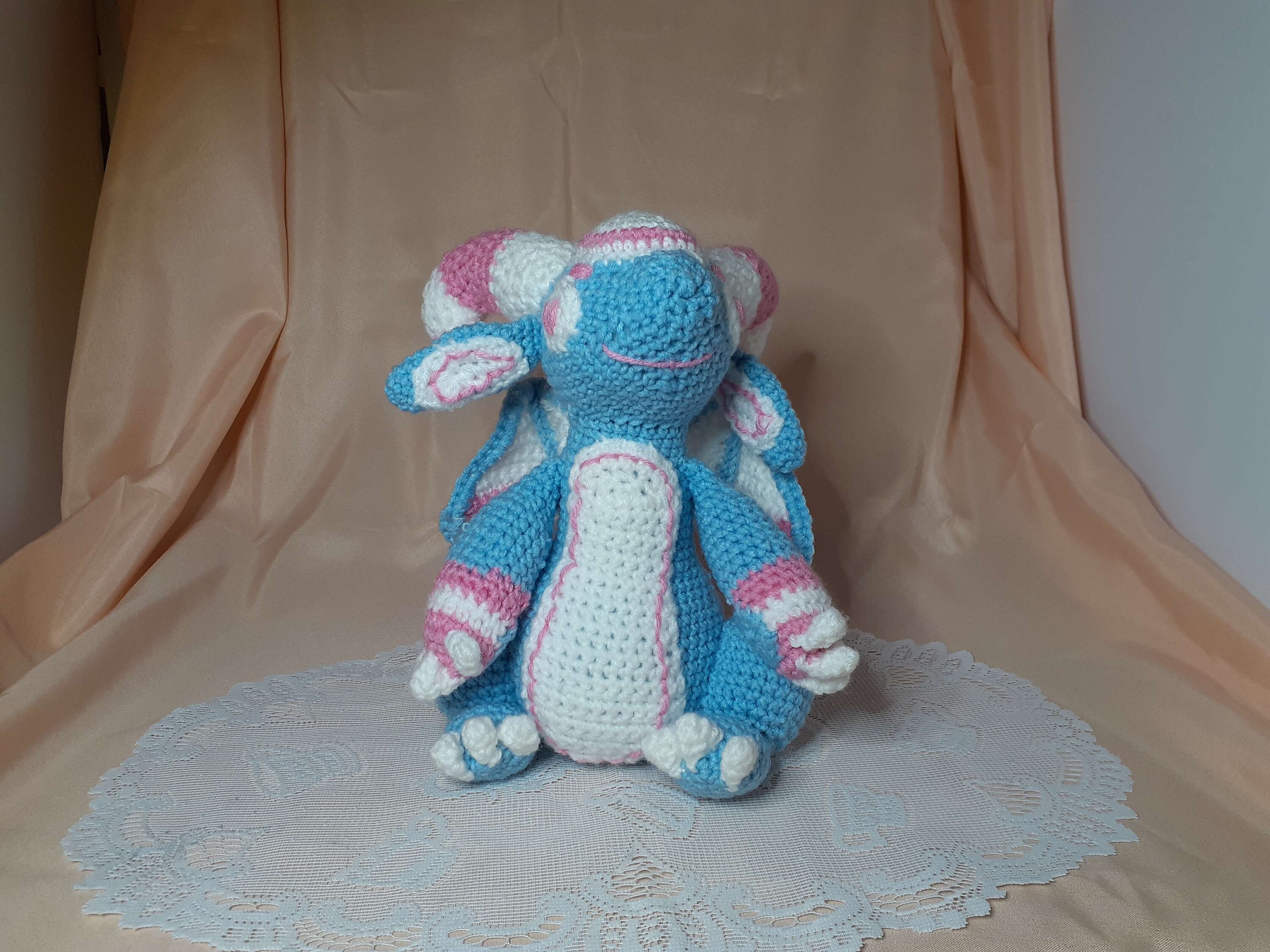 Cute Crochet Ftm Trans Pride Dragon Plushie Teen Gift - Etsy