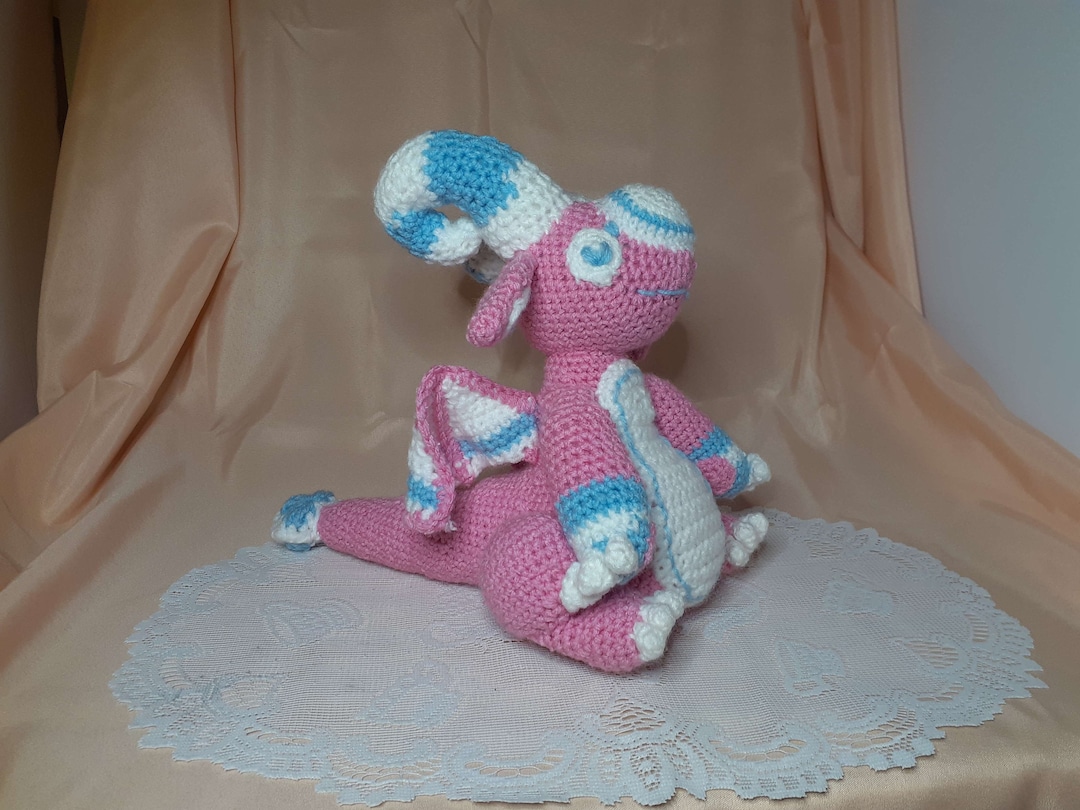 Cute Crochet Mtf Trans Pride Dragon Plushie Teen Gift - Etsy