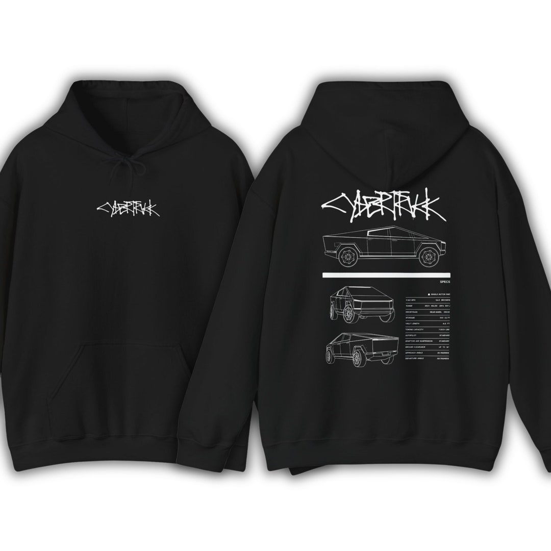 Tesla Cybertruck Hoodie , Cybertruck Hoodie, Sweatshirt for Tesla ...