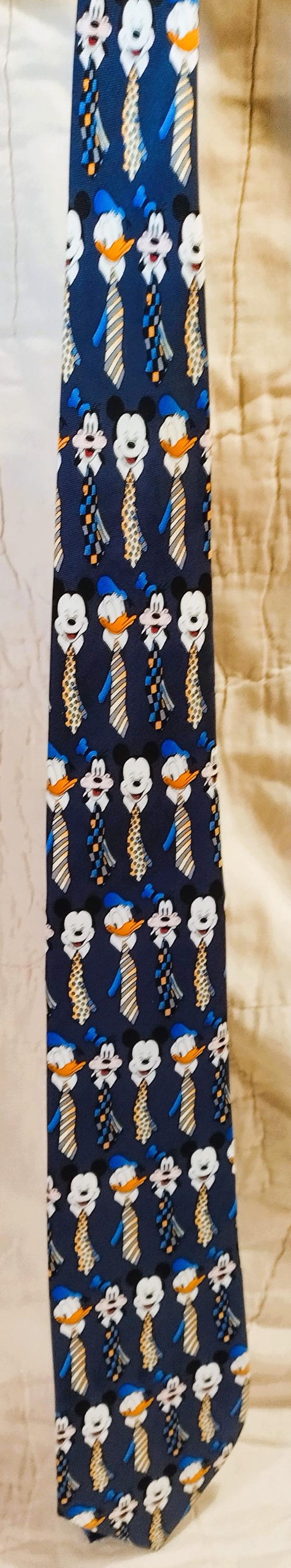 Vintage Men's Necktie Disney Mickey, Goofy, Danald Wearing Ties - Etsy