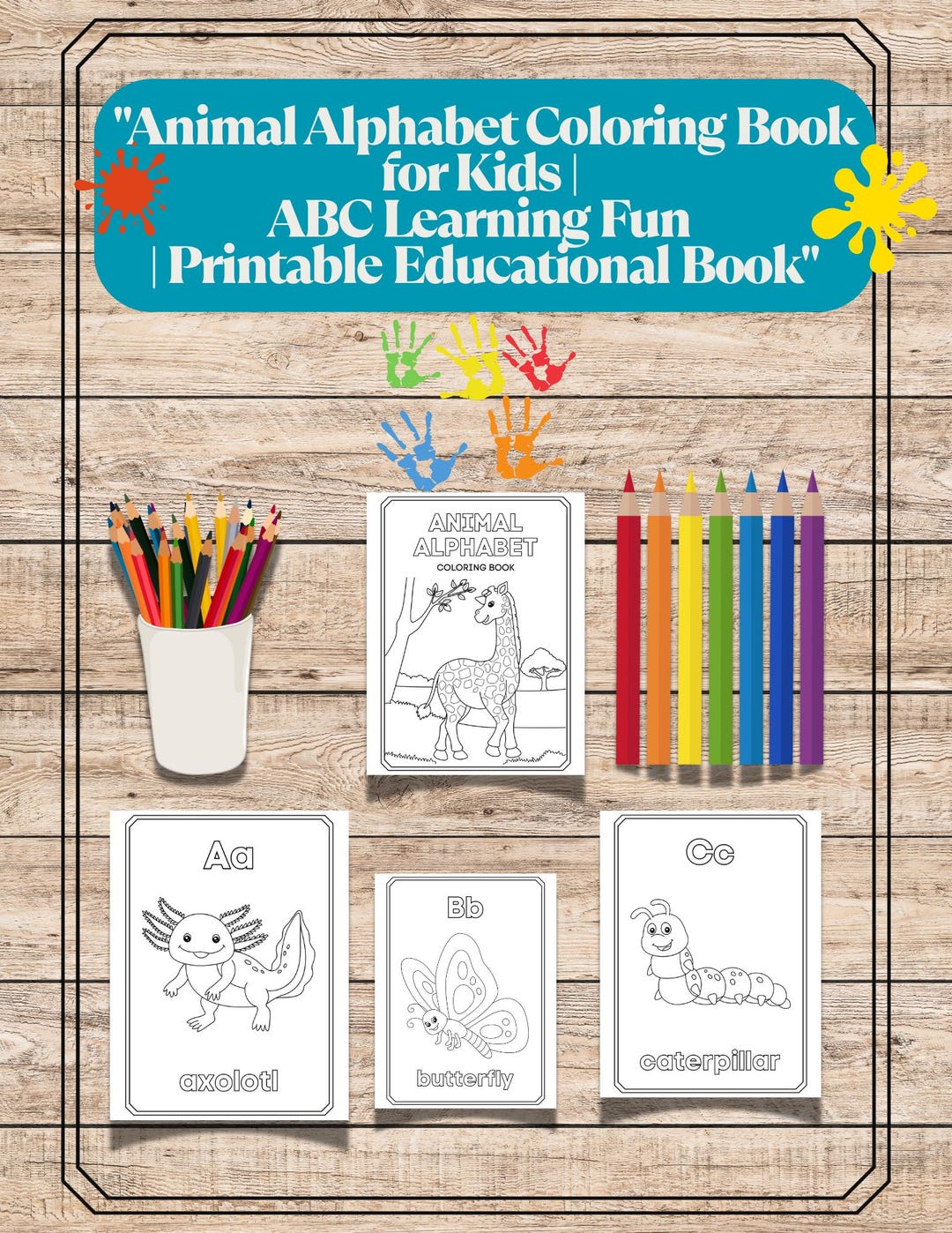 ABC Animal Coloring Book for Kids | Learn Letters With Fun Animals ...