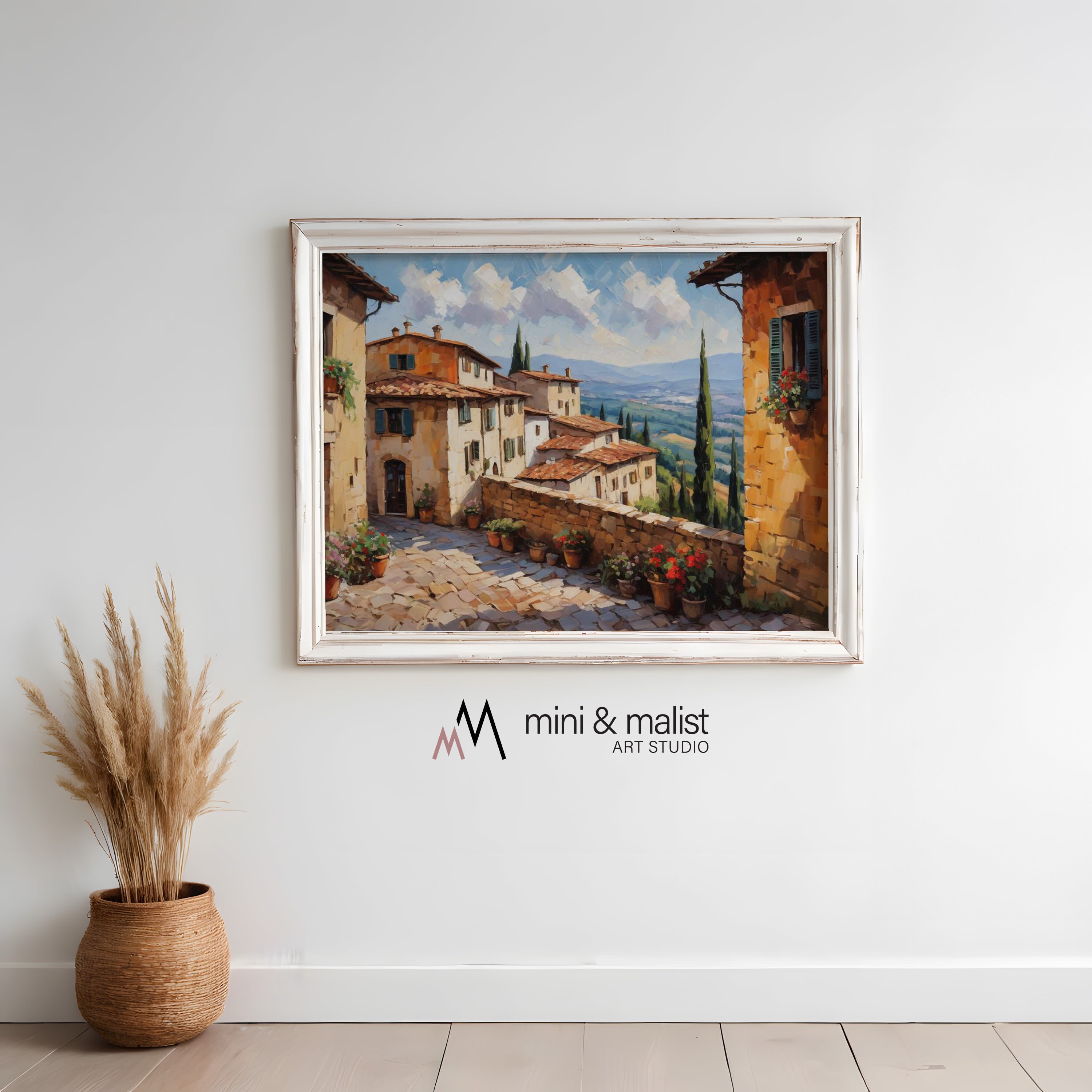 Tuscan Streetscape, Street in Tuscany, Tuscan Town, Old Town Charm ...