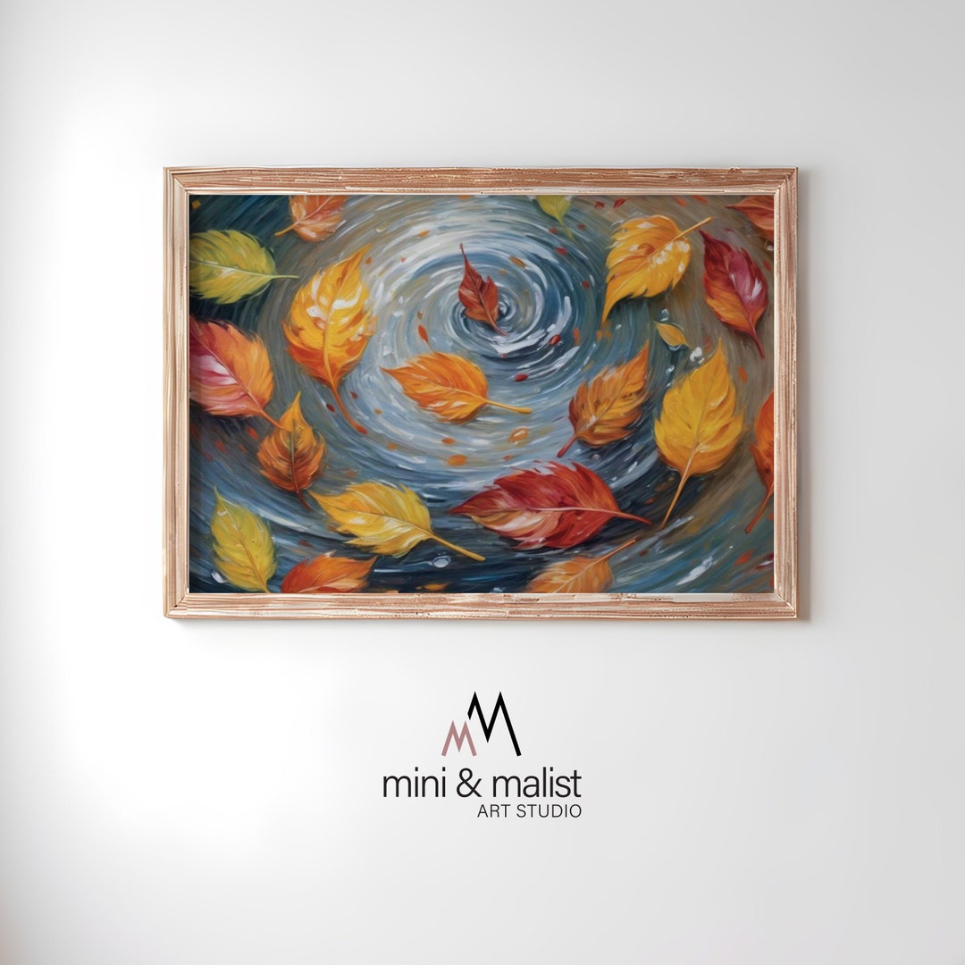 Colorful Leaves, Water Swirl, Nature Art, Autumn Leaves, Nature ...