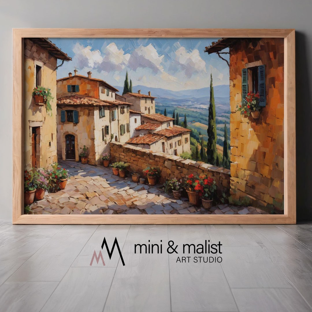 Tuscan Streetscape, Street in Tuscany, Tuscan Town, Old Town Charm ...
