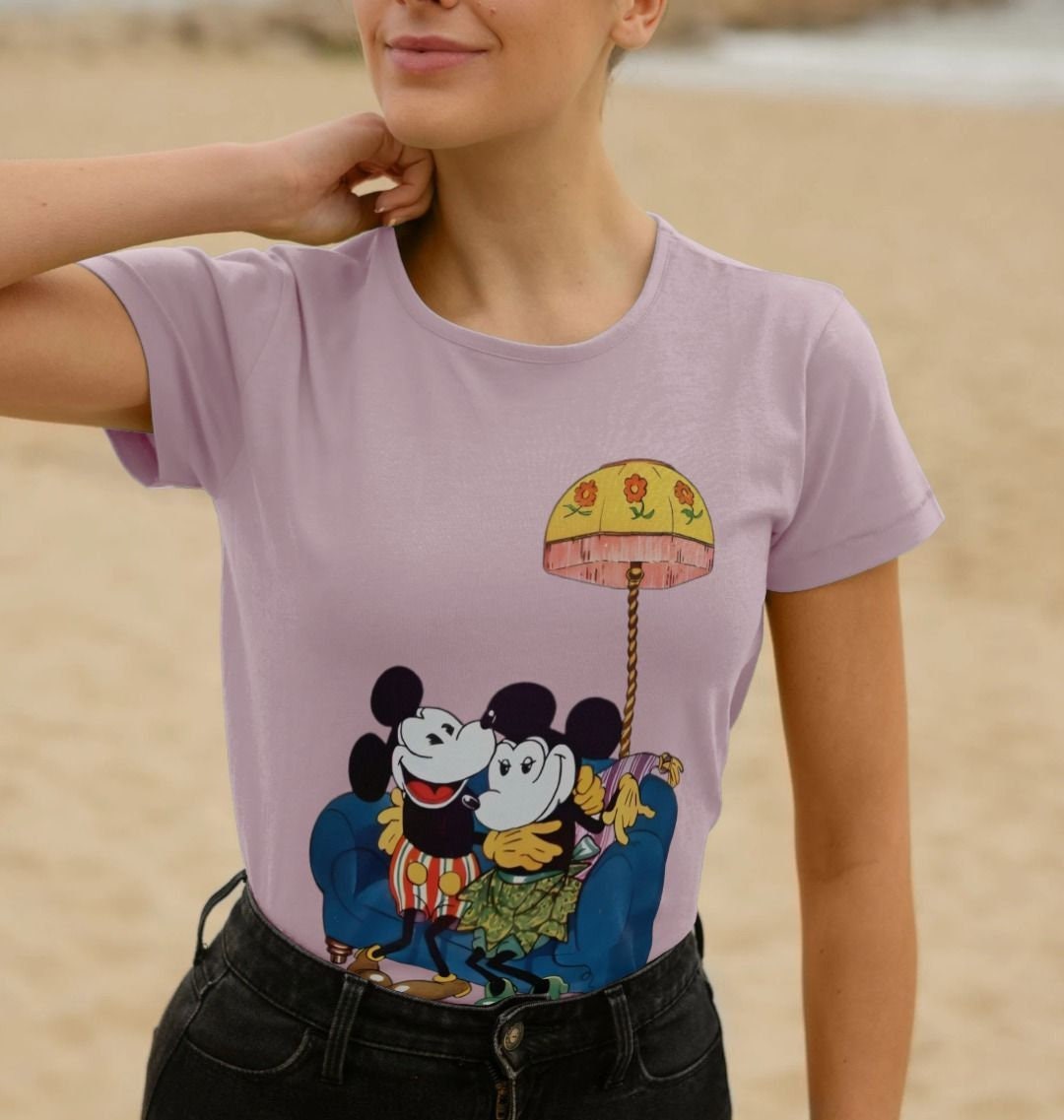 Mickey Mouse and Minnie Mouse Cuddle Time - Etsy