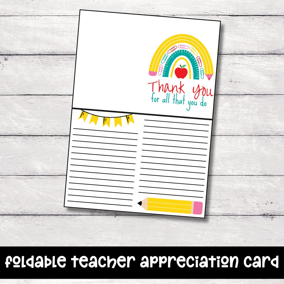 Printable Teacher Appreciation Cards | Printable Teacher Cards ...