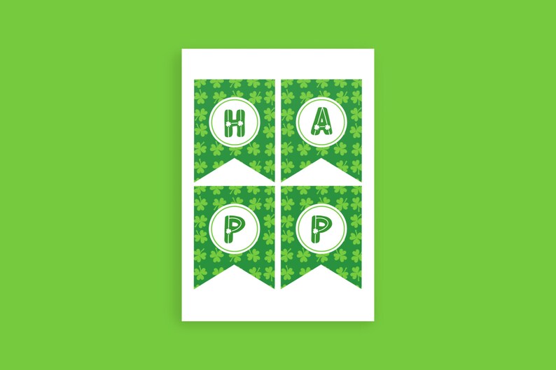 Printable St Patrick's Day Banner Happy St Patrick's Day Banner ...