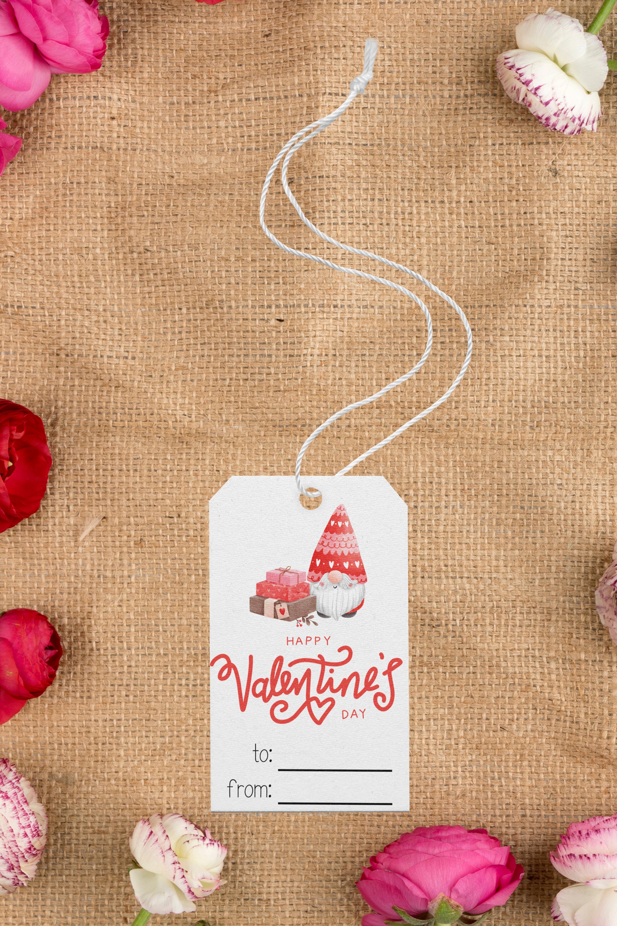 Valentine Tags Printable Printable Valentine Gift Tags Instant Download ...