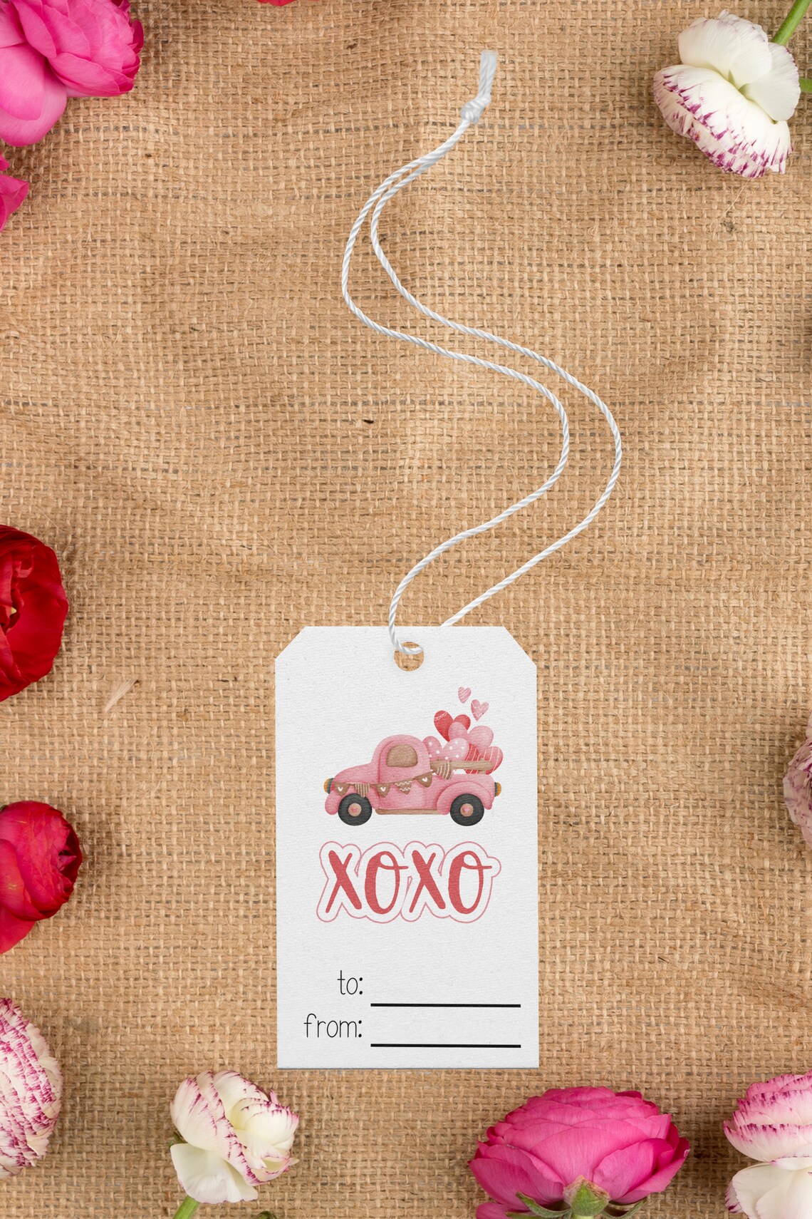 Valentine Tags Printable Printable Valentine Gift Tags Instant Download ...