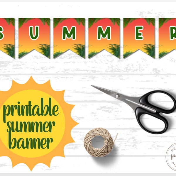 Summer Bunting - Etsy
