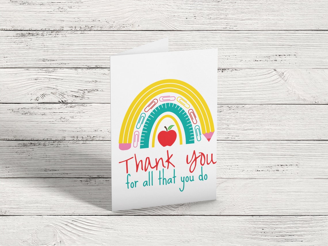 Printable Teacher Appreciation Cards | Printable Teacher Cards ...