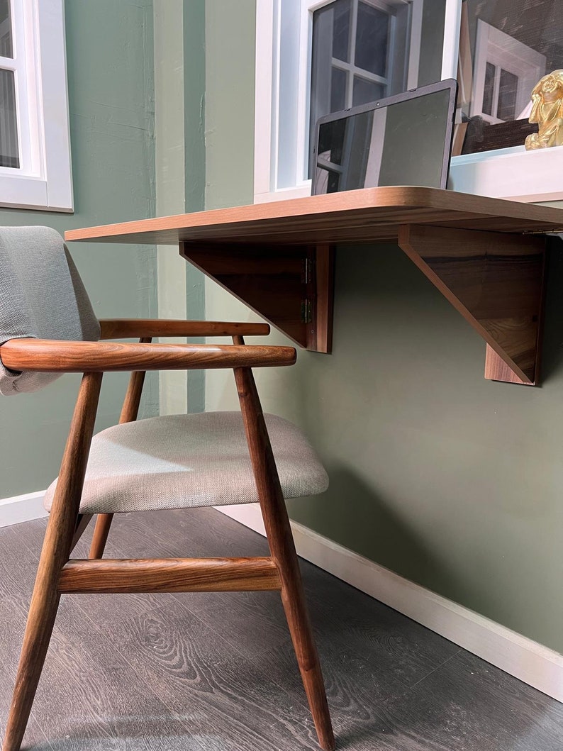 Wall-mounted Folding Table, Folding Table With Shelves, Space Saving ...