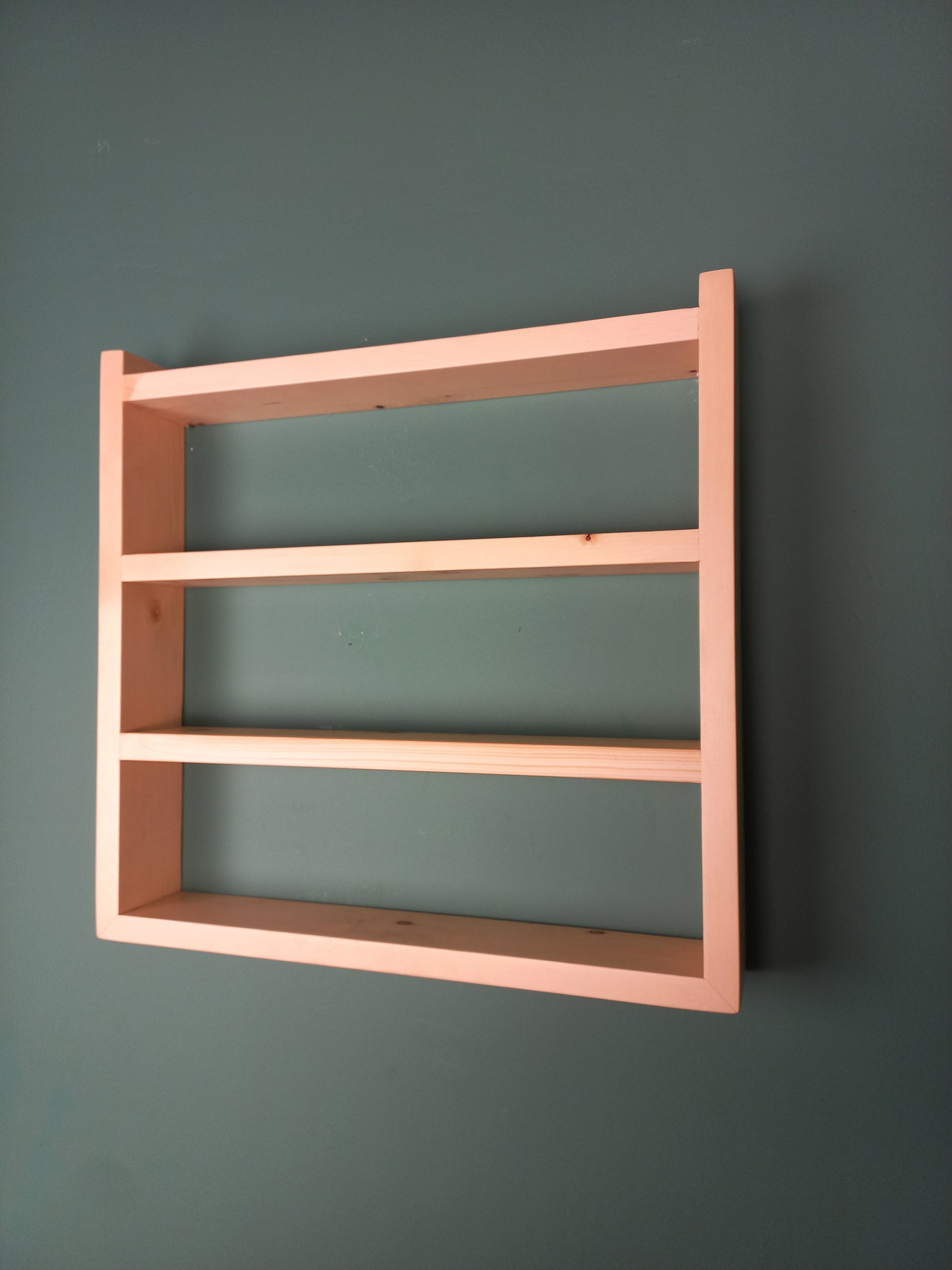 Wooden Spice Rack, Wall Spice Rack, Wooden Shelf, Essential Oil Rack ...