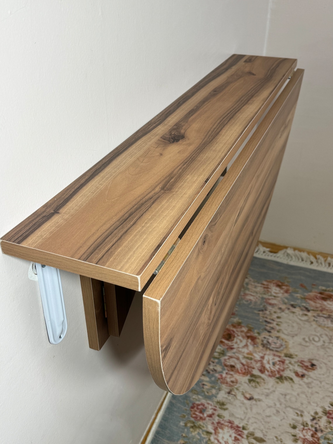 Round Folding Table, Folding Table With Shelves, Space Saving Table ...