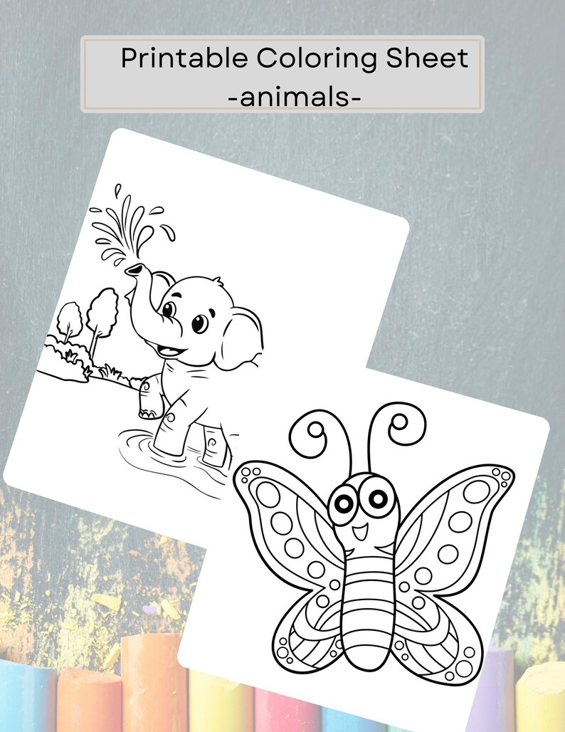 40+ Beautiful Animal Designs to Color – Instant Download! - Etsy