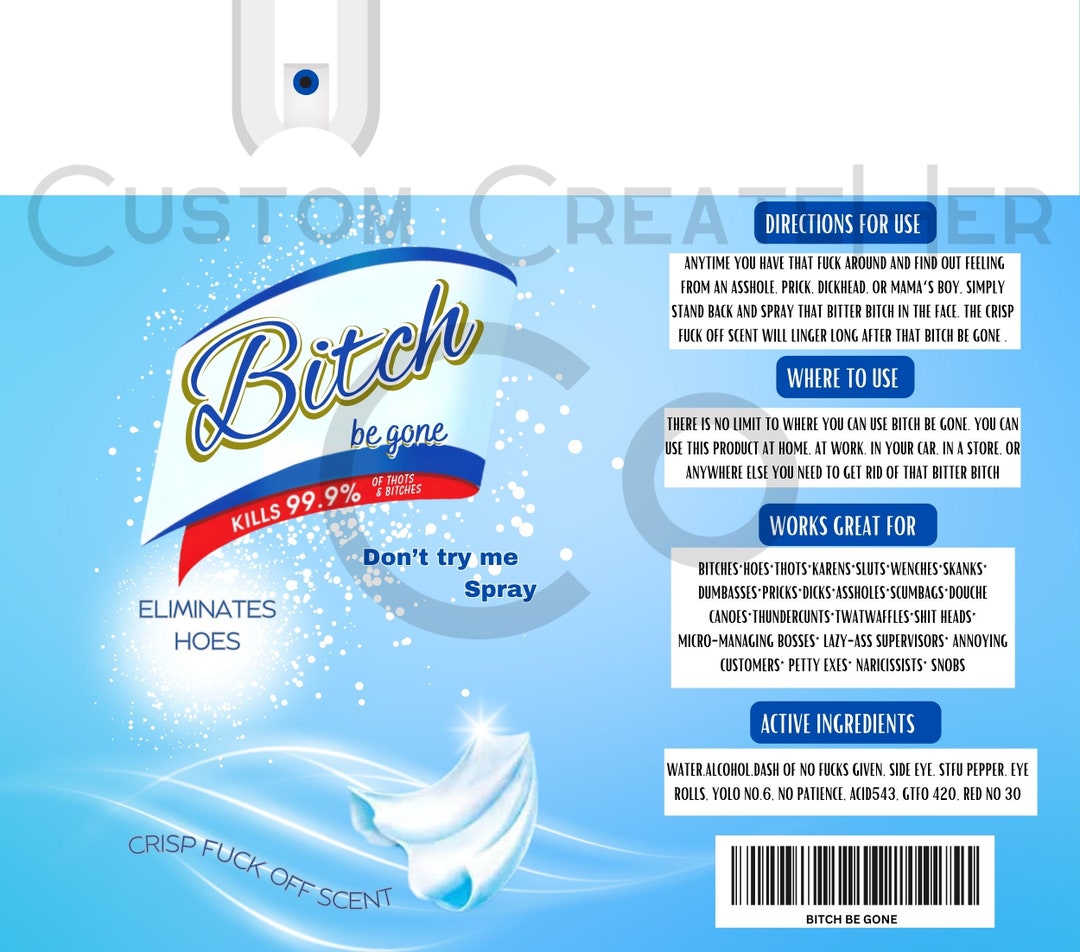 Bth Be Gone Spray, SVG, PNG, JPG, Digital Download Image - Etsy