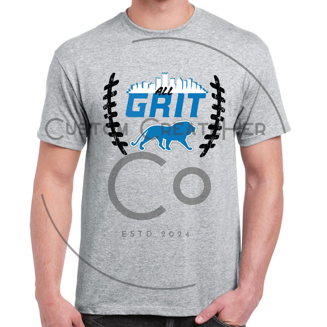 Detroit Football-lions All Grit PNG, JPG, Digital Download Image - Etsy